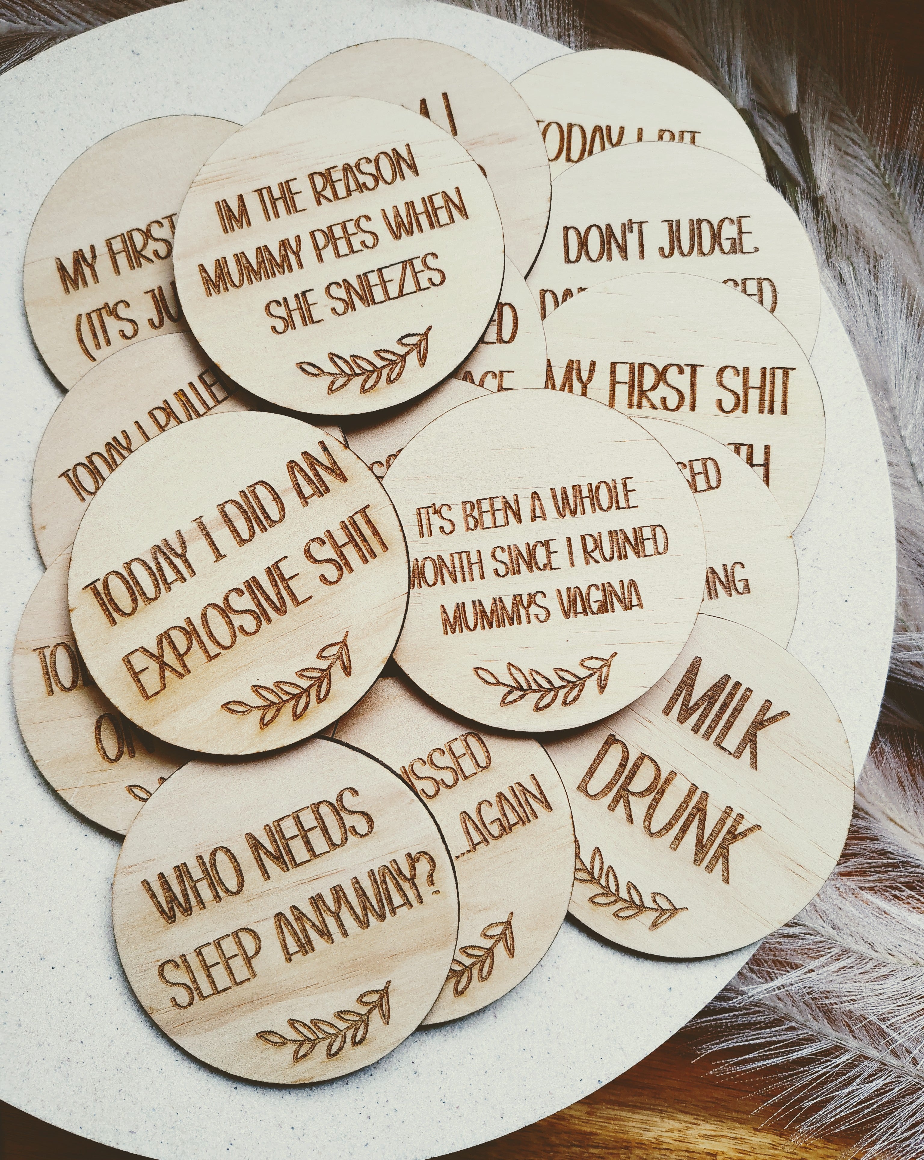 Funny Milestone Discs – Creative Designs
